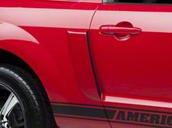 SHR Mustang Flush-Mount Quarter Window Louvers; Unpainted S197-300 (05 ...