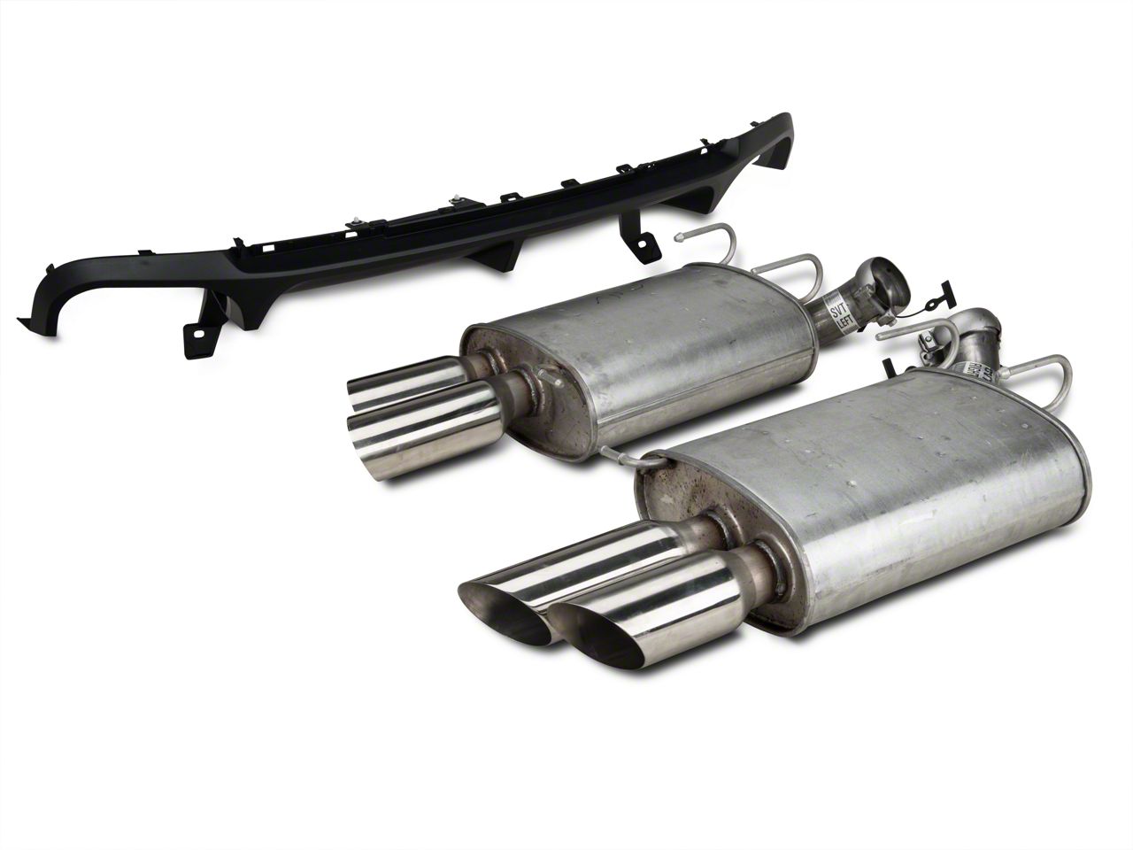 Ford Performance Mustang Quad Axle-Back Exhaust with GT500 Rear Valance ...