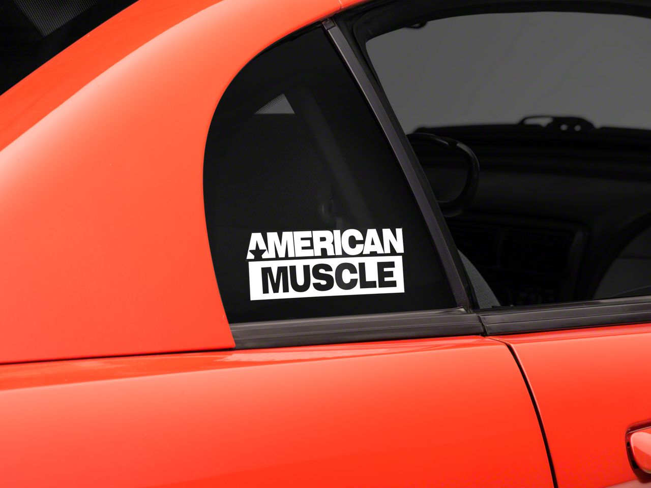 SEC10 Mustang AmericanMuscle Quarter Window Decal; White 26023G94 (94 ...