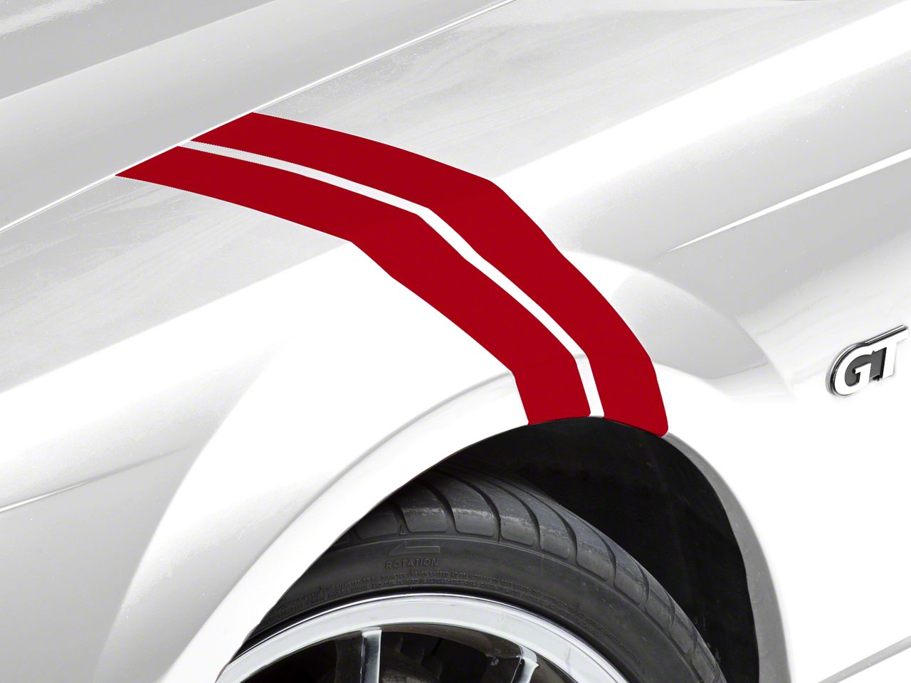 SEC10 Mustang Hash Marks; Red 26361G94 (94-04 Mustang) - Free Shipping