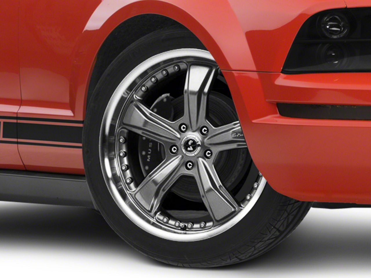 Shelby Mustang Razor Gunmetal Wheel; 20x9 SB198S2966 (05-09 Mustang ...