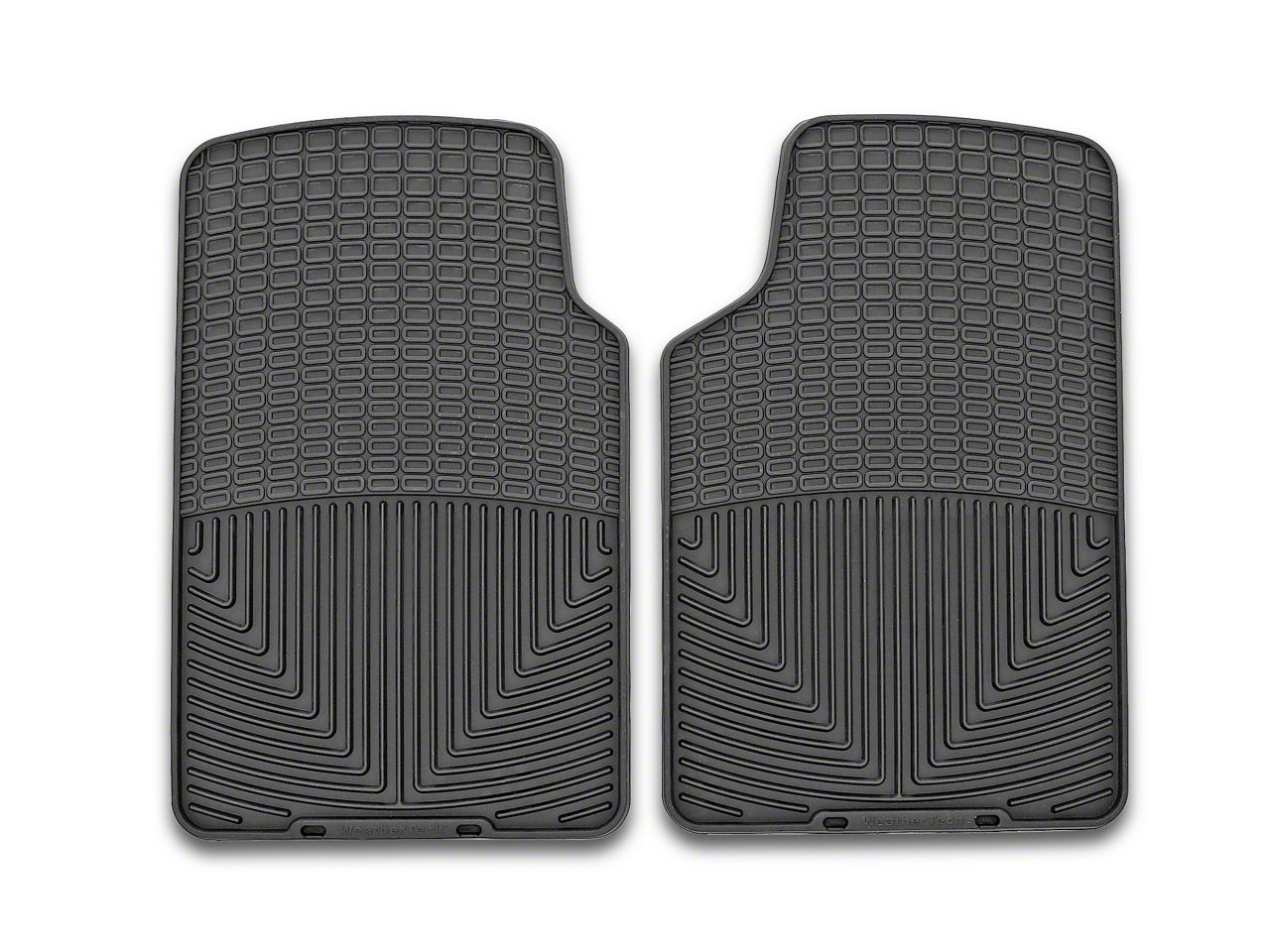 Weathertech Mustang All-Weather Front Rubber Floor Mats; Black W3 (79 ...