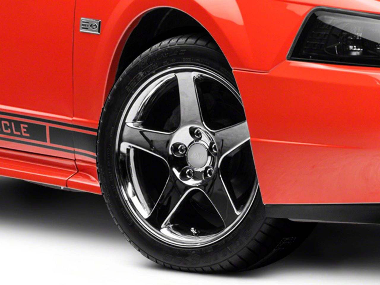 Mustang 2003 Cobra Style Chrome Wheel; 17x9 (99-04 Mustang) - Free Shipping