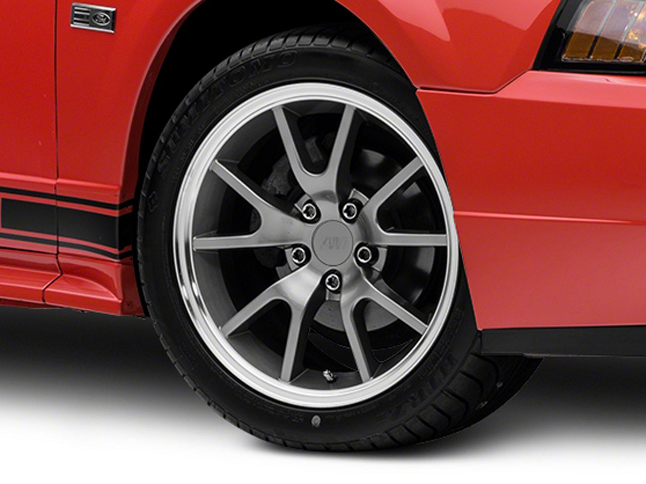Mustang FR500 Style Anthracite Wheel; 17x9 (99-04 Mustang) - Free Shipping
