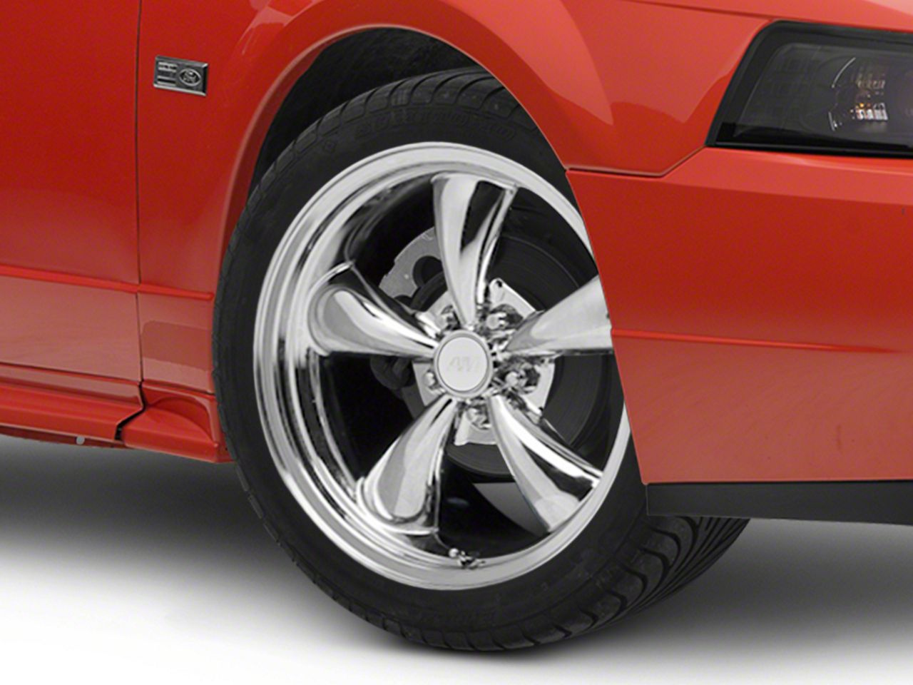 Mustang Bullitt Chrome Wheel; 18x8 (99-04 Mustang) - Free Shipping