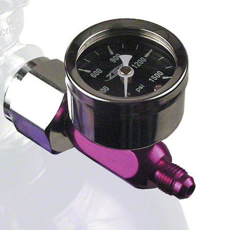 ZEX Mustang Nitrous Bottle Pressure Gauge; -4AN 82005 (Universal; Some ...