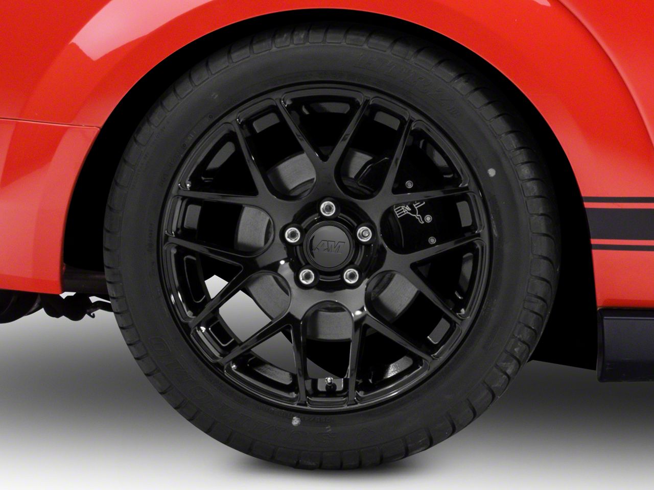 Mustang AMR Gloss Black Wheel; Rear Only; 18x10 (05-09 Mustang) - Free ...
