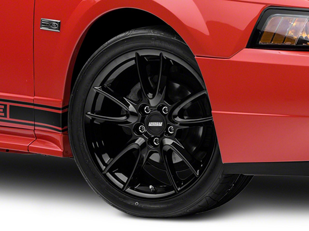 Mustang Track Pack Style Gloss Black Wheel; 19x8.5 (99-04 Mustang ...