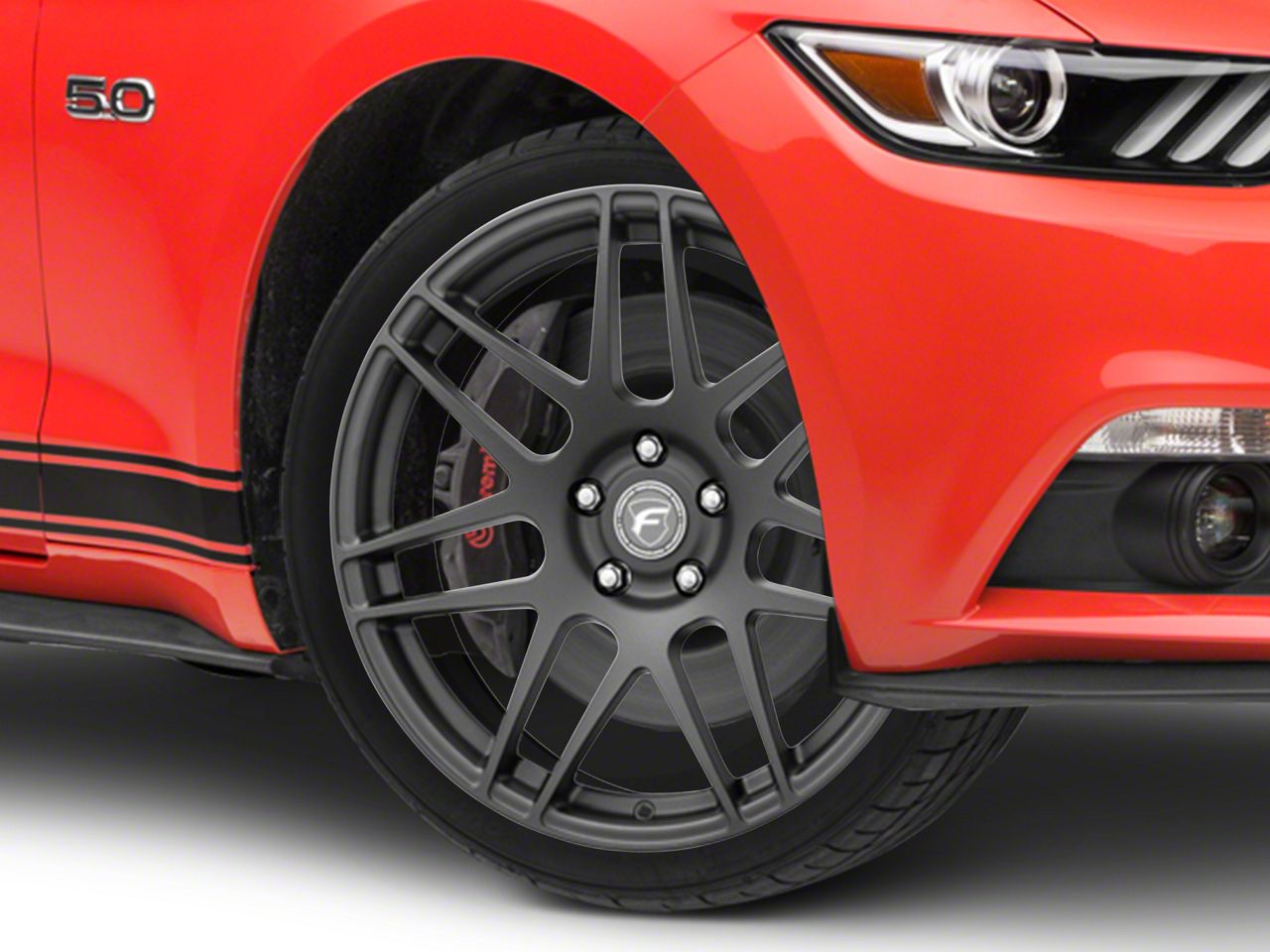 Forgestar Mustang F14 Monoblock Matte Black Wheel; 19x9 F15299065P35 ...
