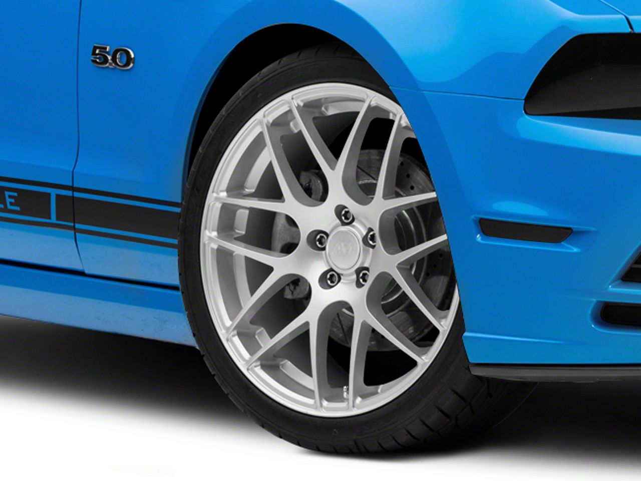 Mustang AMR Silver Wheel; 20x8.5 (10-14 Mustang) - Free Shipping