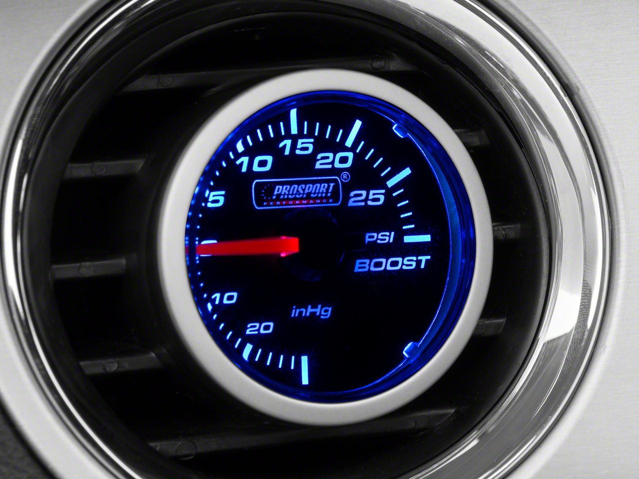 Prosport Mustang 52mm Performance Series Boost Gauge; Mechanical; 30 ...