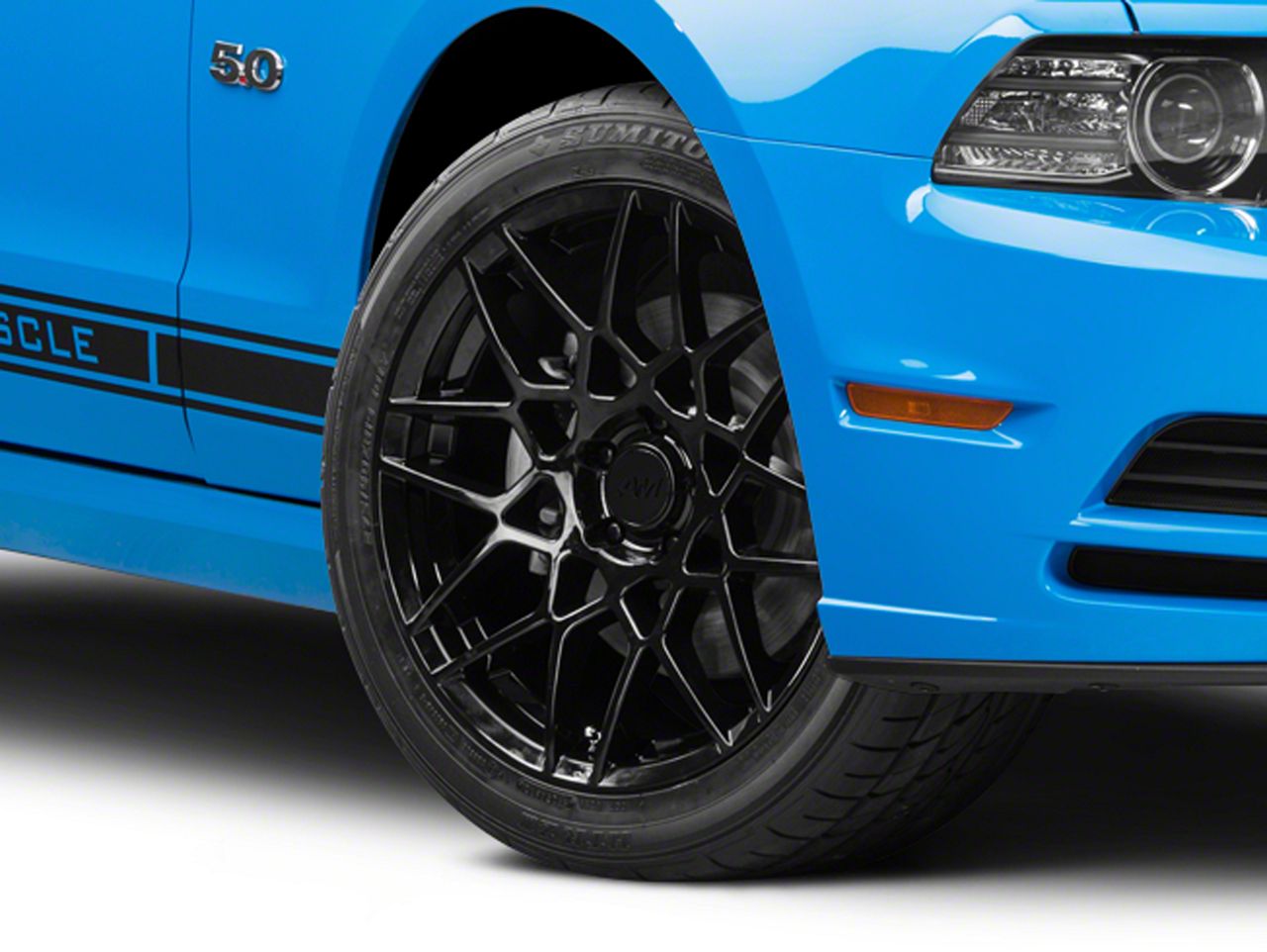 Mustang 2013 GT500 Style Gloss Black Wheel; 19x9.5 (10-14 Mustang ...