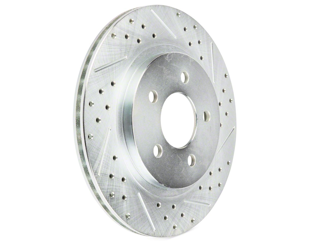 Baer Sport Mustang Drilled and Slotted Rotors; Rear Pair 54131-020 (05 ...