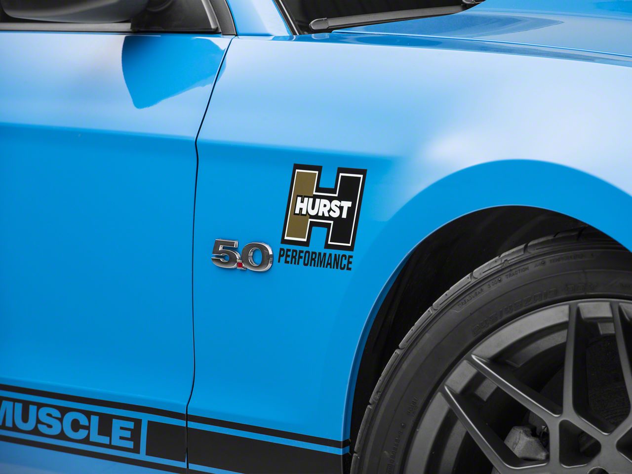 Hurst Mustang 10-Piece Hurst Graphics Pack; Gold 1321000