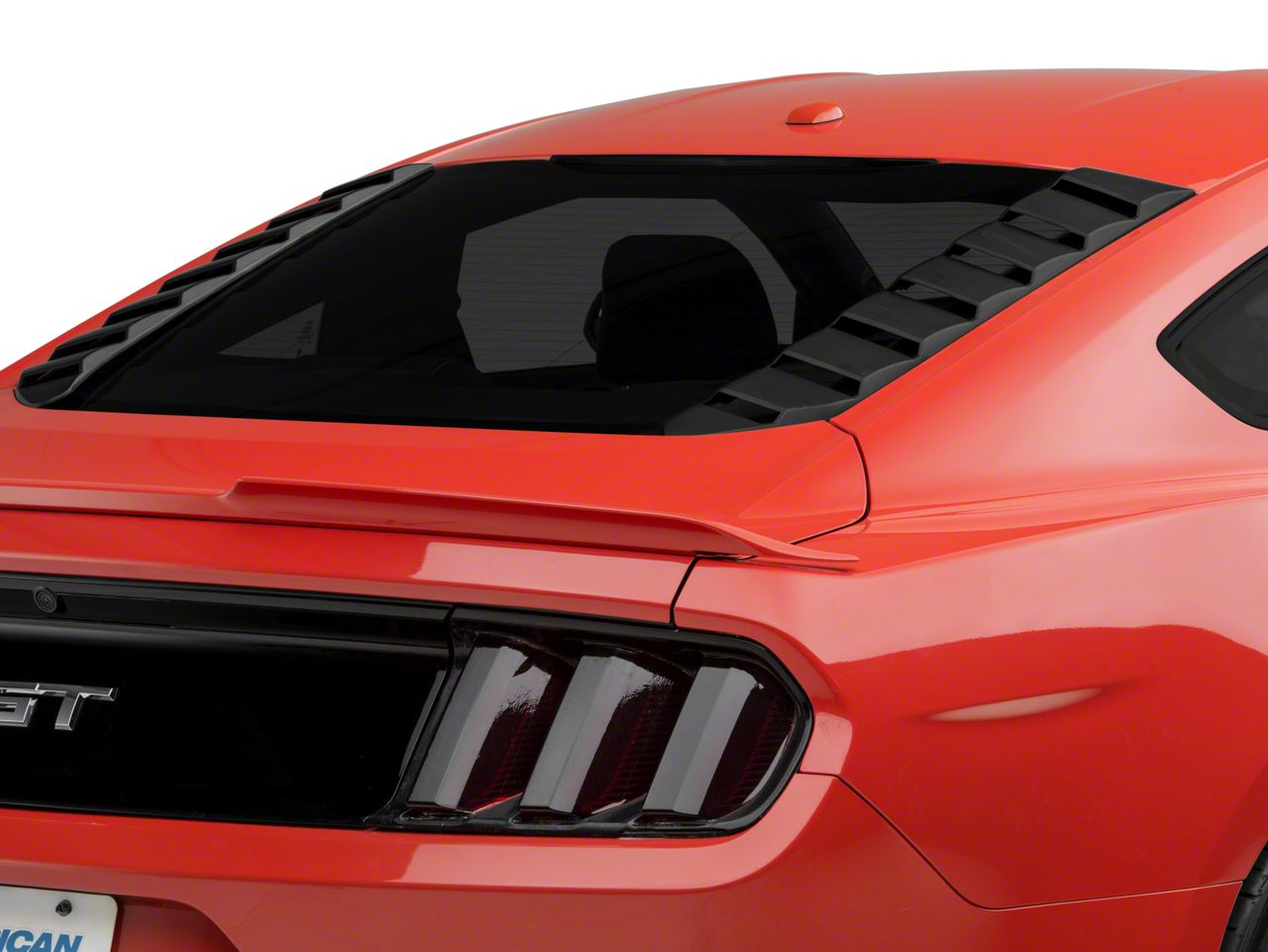 MP Concepts Mustang Sport Rear Window Louvers; Matte Black 398107 (15 ...