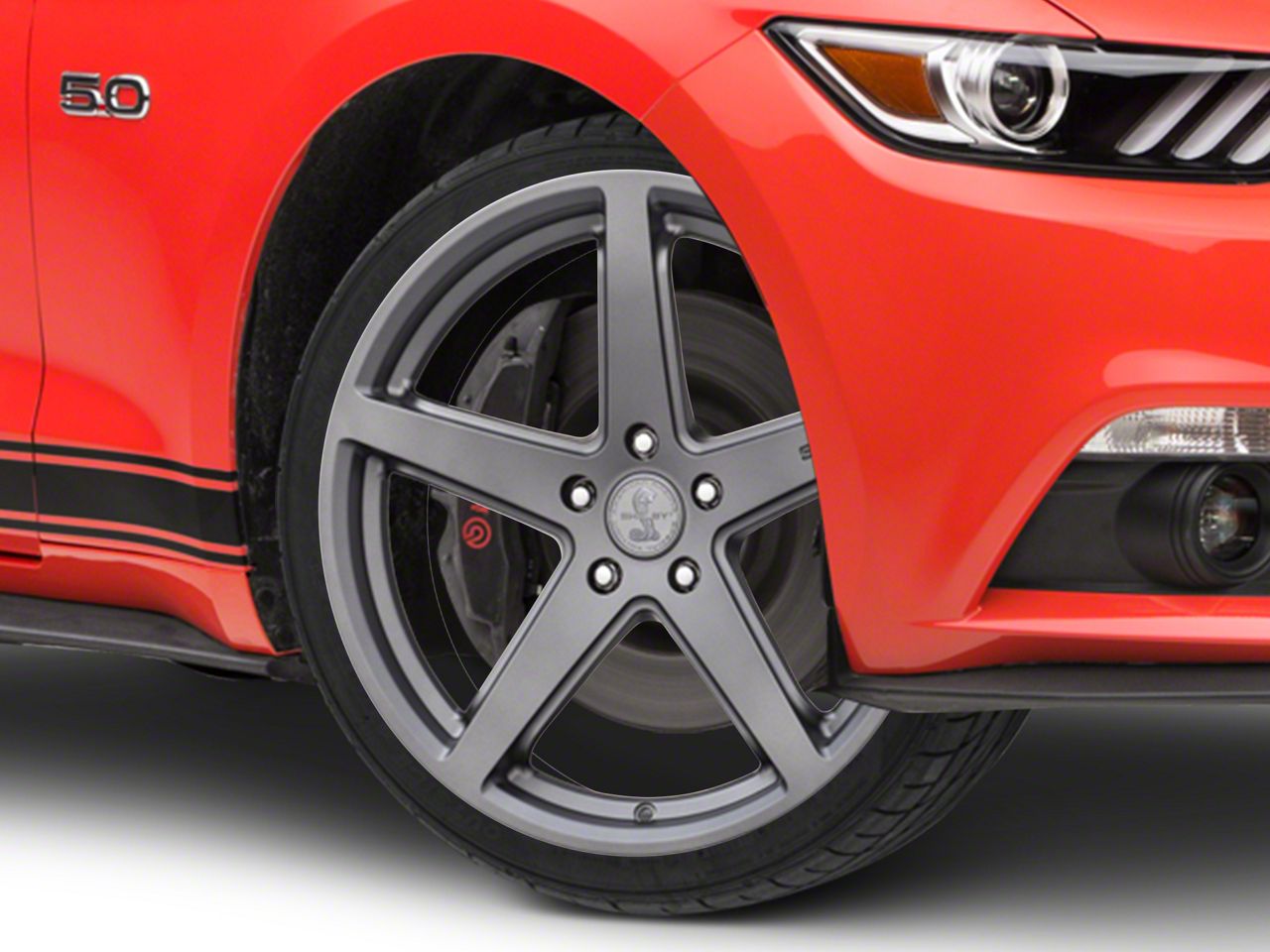 Mustang Shelby Style SB201 Charcoal Wheel; 19x9.5 (15-23 Mustang GT ...