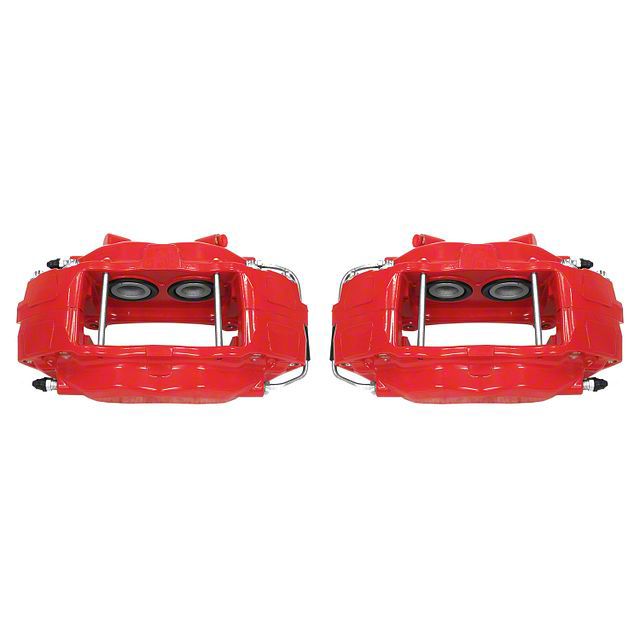 PowerStop Mustang Performance Front Brake Calipers; Red S5128 (11-14 ...