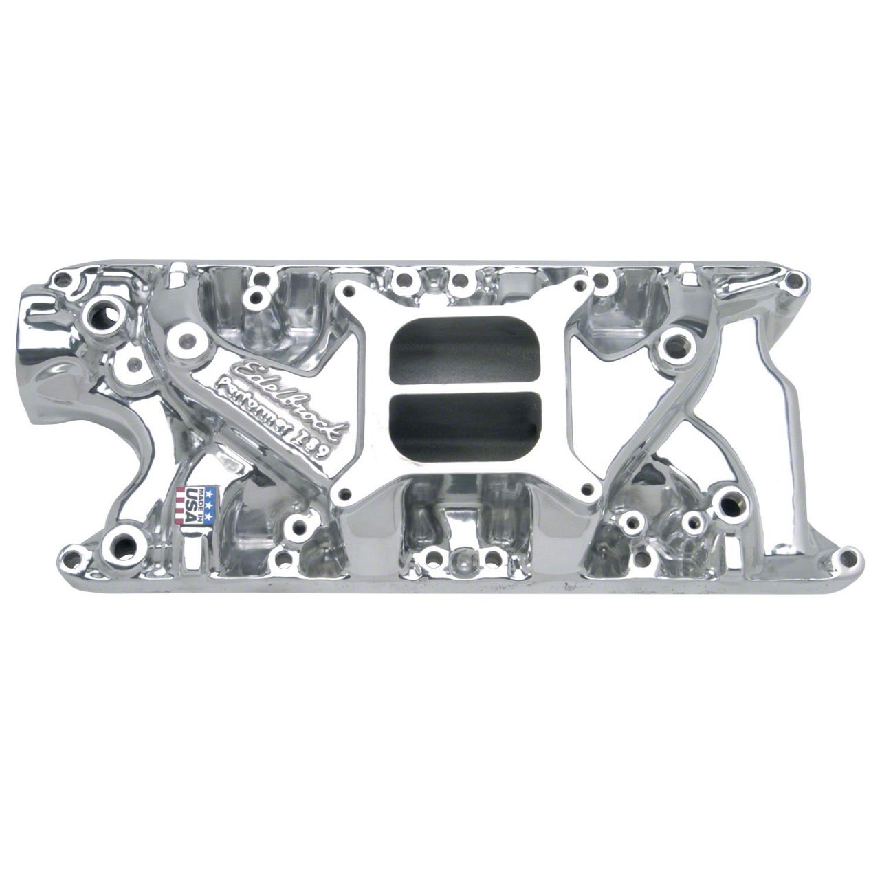 Edelbrock Mustang Performer 289 Series Intake Manifold; Polished 21211 ...