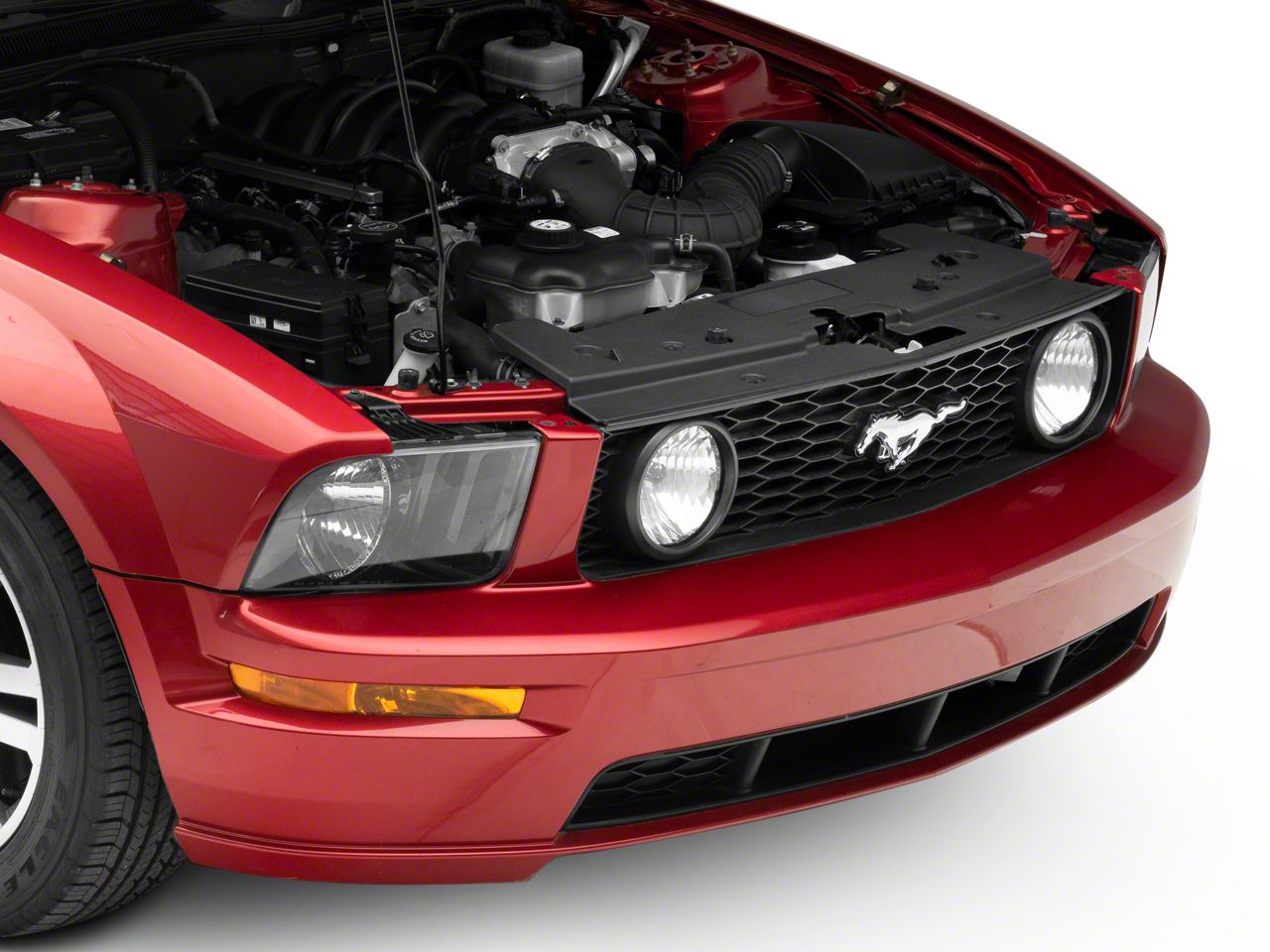 OPR Mustang Radiator Cover 415759 (05-09 Mustang GT, V6) - Free Shipping