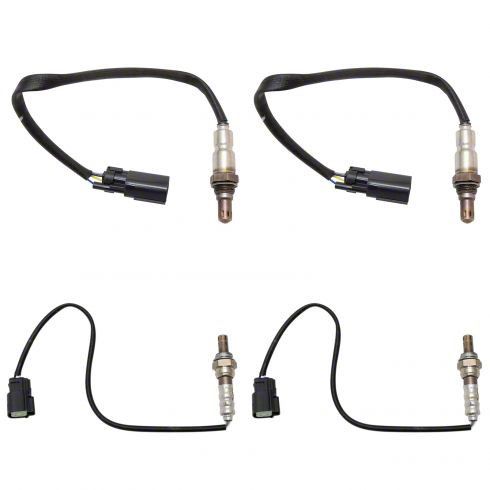 Mustang O2 Oxygen Sensor Set; Upstream and Downstream (11-14 Mustang V6 ...