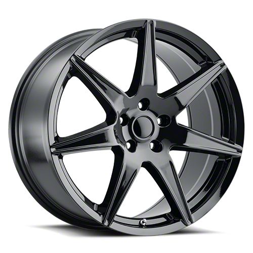 Voxx Replica Mustang GT500 Style Gloss Black Wheel; 19x9 GT5 990-5114 ...