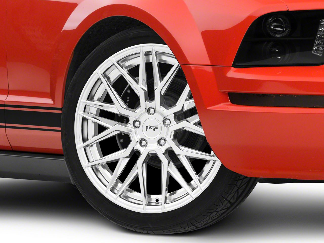Niche Mustang Gamma Chrome Wheel; 20x9 M249209065+35 (15-23 Mustang GT ...