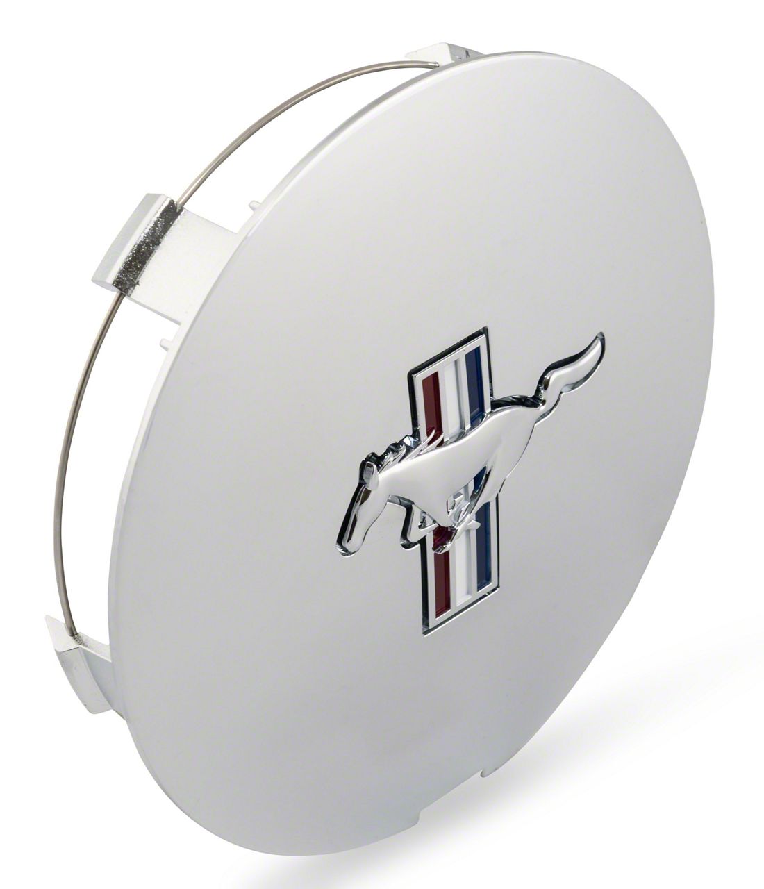 Drake Muscle Cars Mustang Pony Wheel Center Cap with Tri-Bar Emblem ...