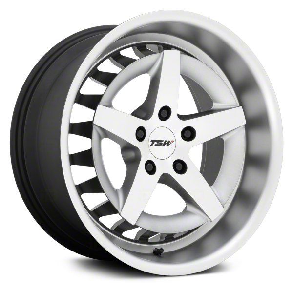 TSW Mustang Degner Matte Titanium Machined Wheel; 20x9 2090DNR205114S76 ...