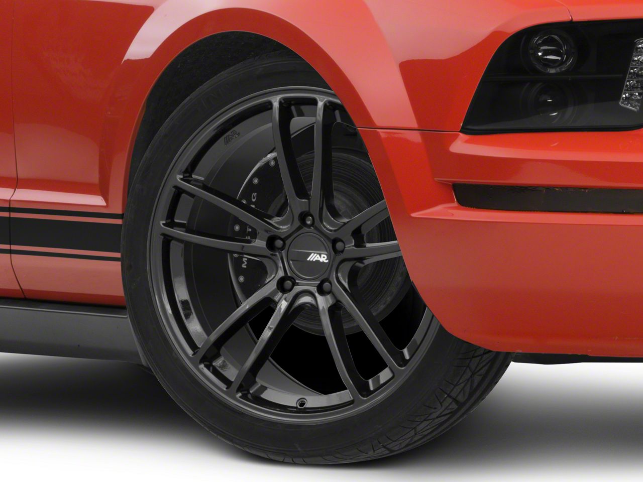 American Racing Mustang Mach Five Gloss Black Wheel; 20x11 ...