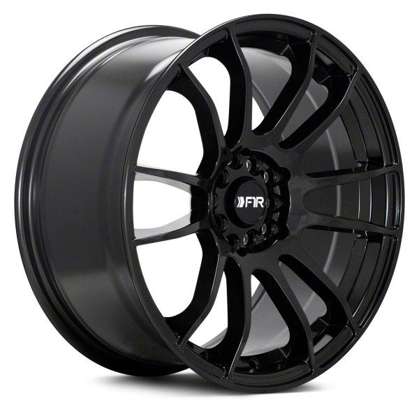 F1R Mustang F107 Gloss Black Wheel; 18x8.5 F10718855112GB33 (05-09 ...