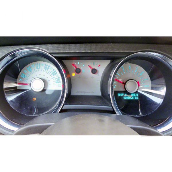 US Speedo Mustang Daytona Edition Gauge Face; MPH; White MUS1840 (11-12 ...