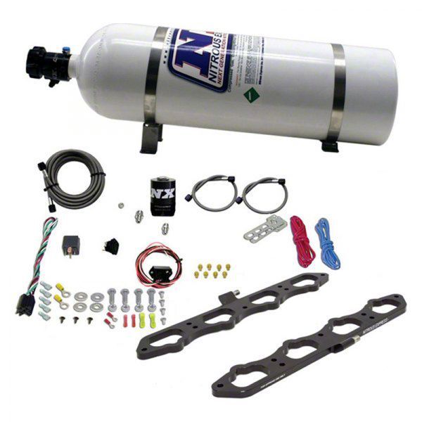 Nitrous Express Mustang Direct Port Nitrous Plate Dry System; 15 lb ...