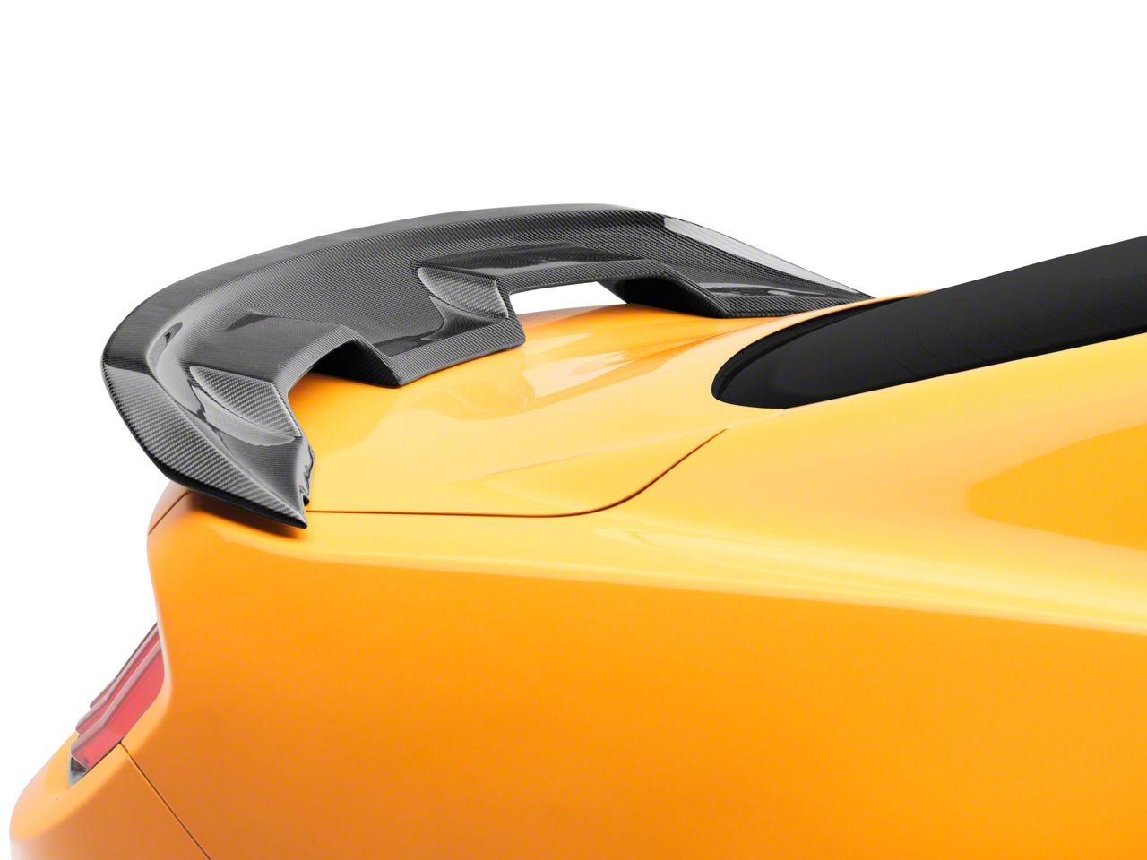 Cobra-Tek Mustang GT500 Style Rear Spoiler; Gloss Black Carbon Fiber ...