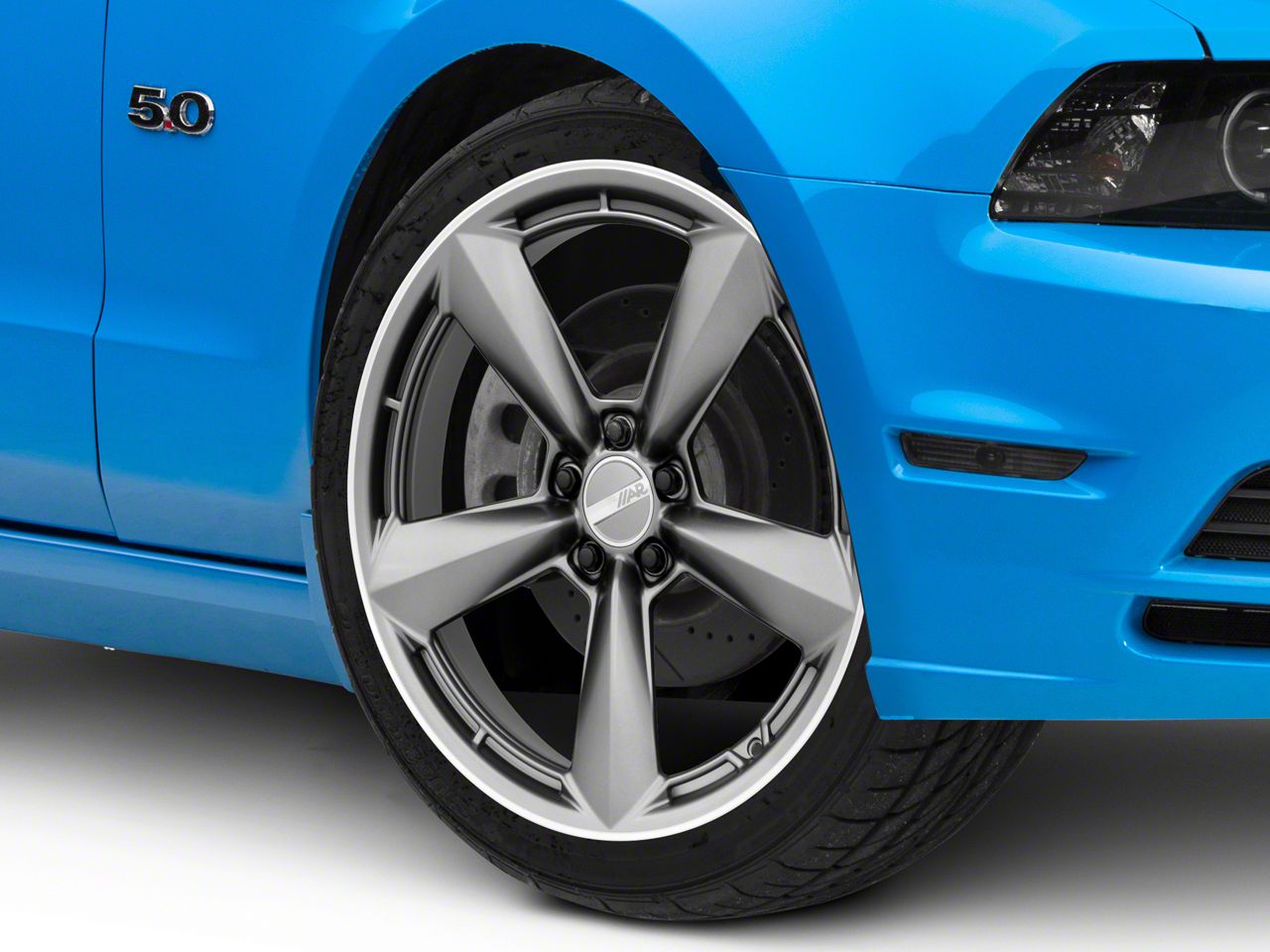 American Racing Mustang TTF Matte Anthracite with Machined Lip Wheel ...