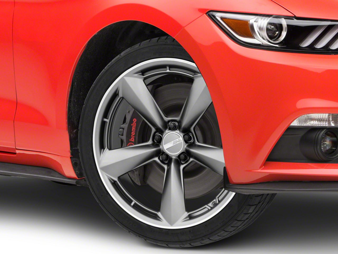 American Racing Mustang TTF Matte Anthracite with Machined Lip Wheel ...