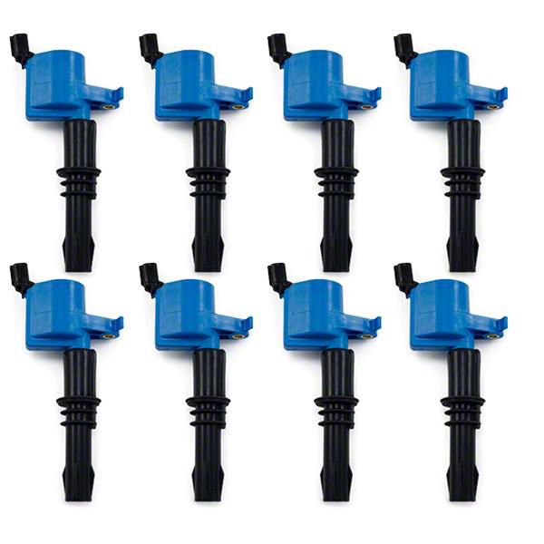 Top Street Performance Mustang Coil on Plug Ignition Coils; Blue JM6946 ...