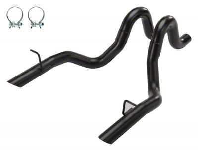 Pypes Mustang 3-Inch Tail Pipes; Black TFM15B (87-93 5.0L Mustang ...