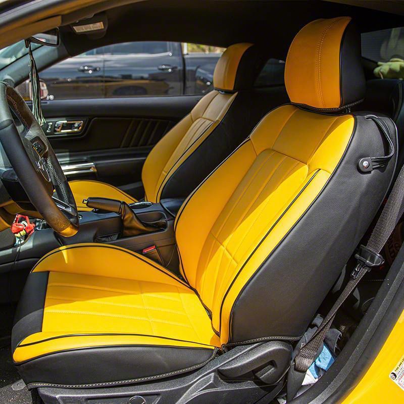 Kustom Interiors Mustang Premium Artificial Leather Front and Rear Seat ...