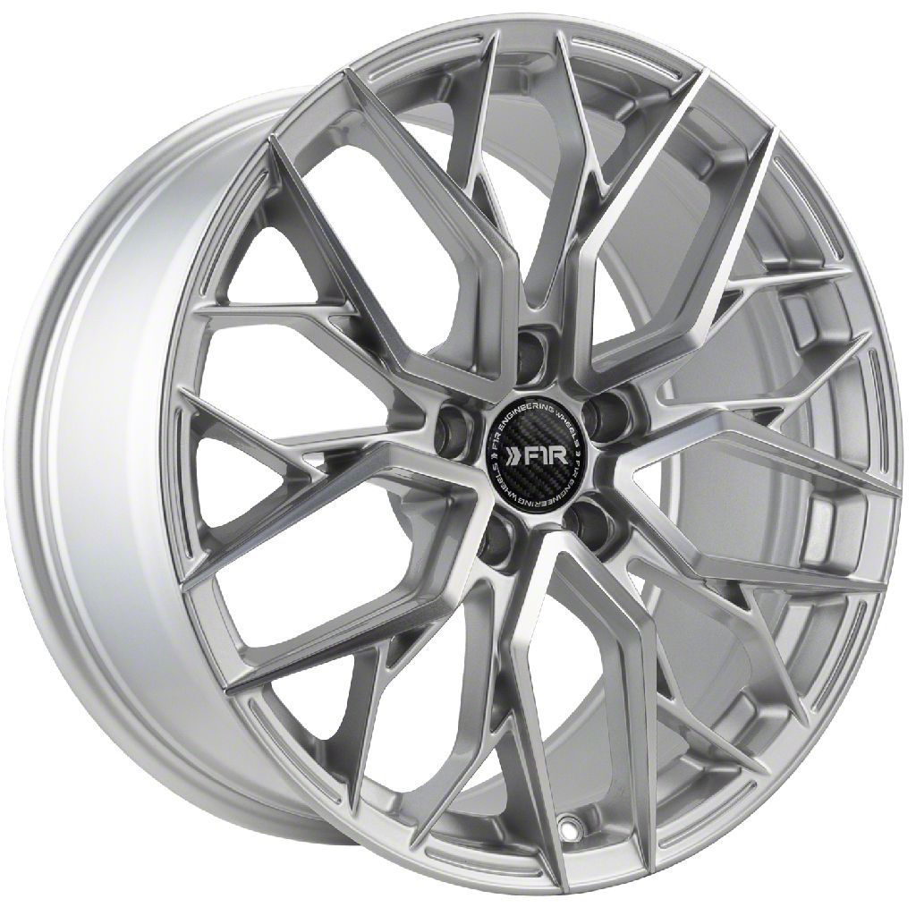 F1R Mustang FS3 Machined Silver Wheel; 19x9.5 FS319955114MS38 (15-23 ...