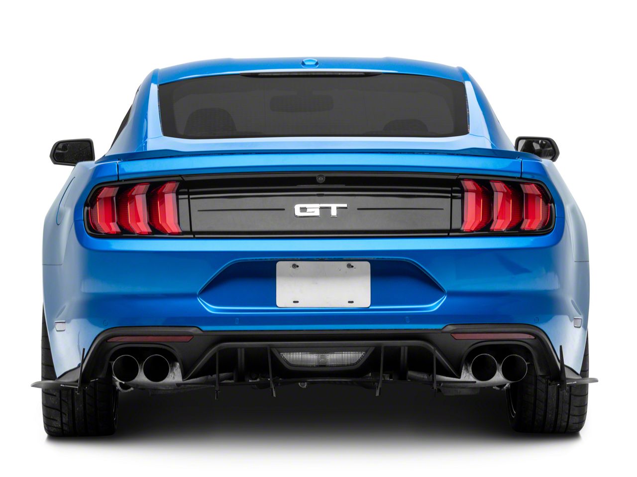 Mustang HDPE Rear Diffuser V2; Matte Black (18-23 Mustang GT; 20-23 ...