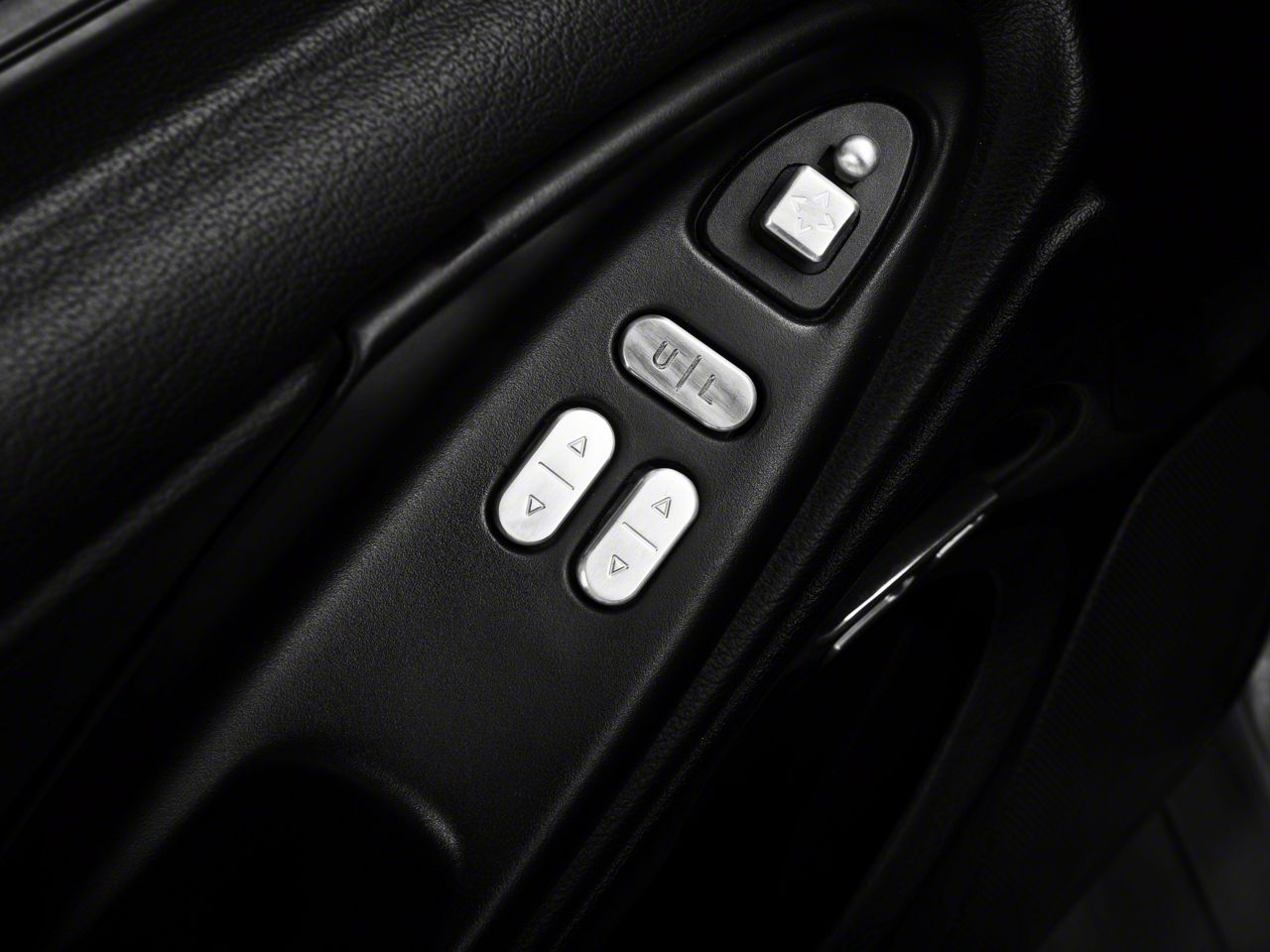 SpeedForm Mustang Modern Billet Window Switch Kit; Polished 54006 (97 ...