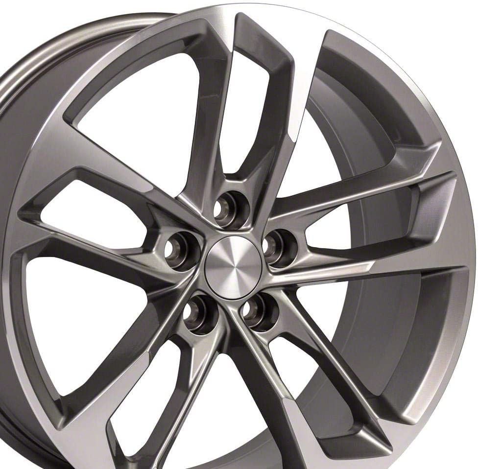 Camaro 50th Anniversary Style Gunmetal Machined Wheel; 20x8.5 (16-23 ...