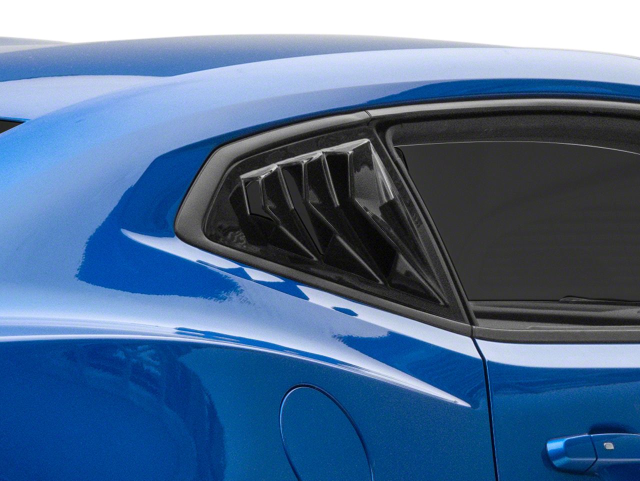 Camaro Bakkdraft Quarter Window Louvers; Gloss Black (16-23 Camaro ...