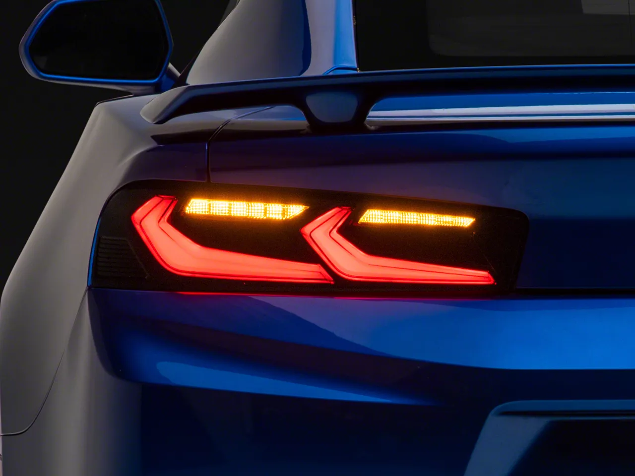 Auto Addict USA Camaro Velox LED Tail Lights; Gloss Black Housing; Red ...