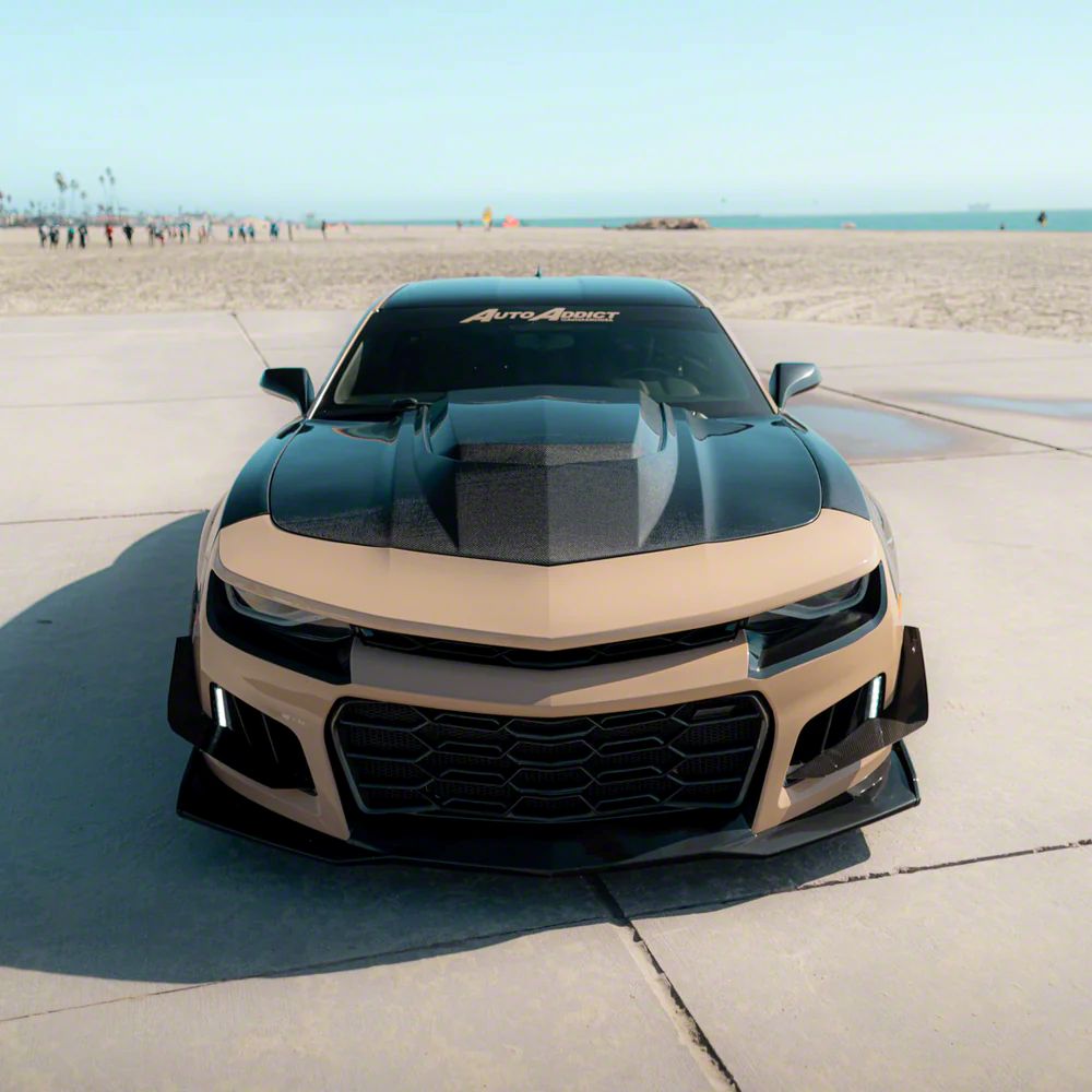 Auto Addict USA Camaro Type-ZR Hood; Carbon Fiber AA_HOD_ZR_CF_CMR_10 ...
