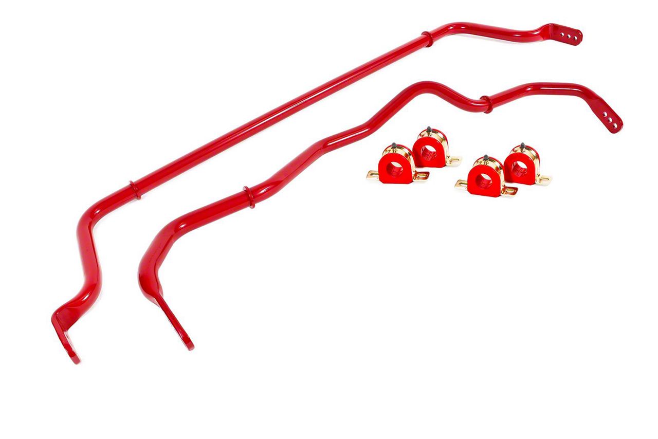 BMR Camaro Adjustable Front and Rear Sway Bars; Red BMR-SB052R (16-23 ...