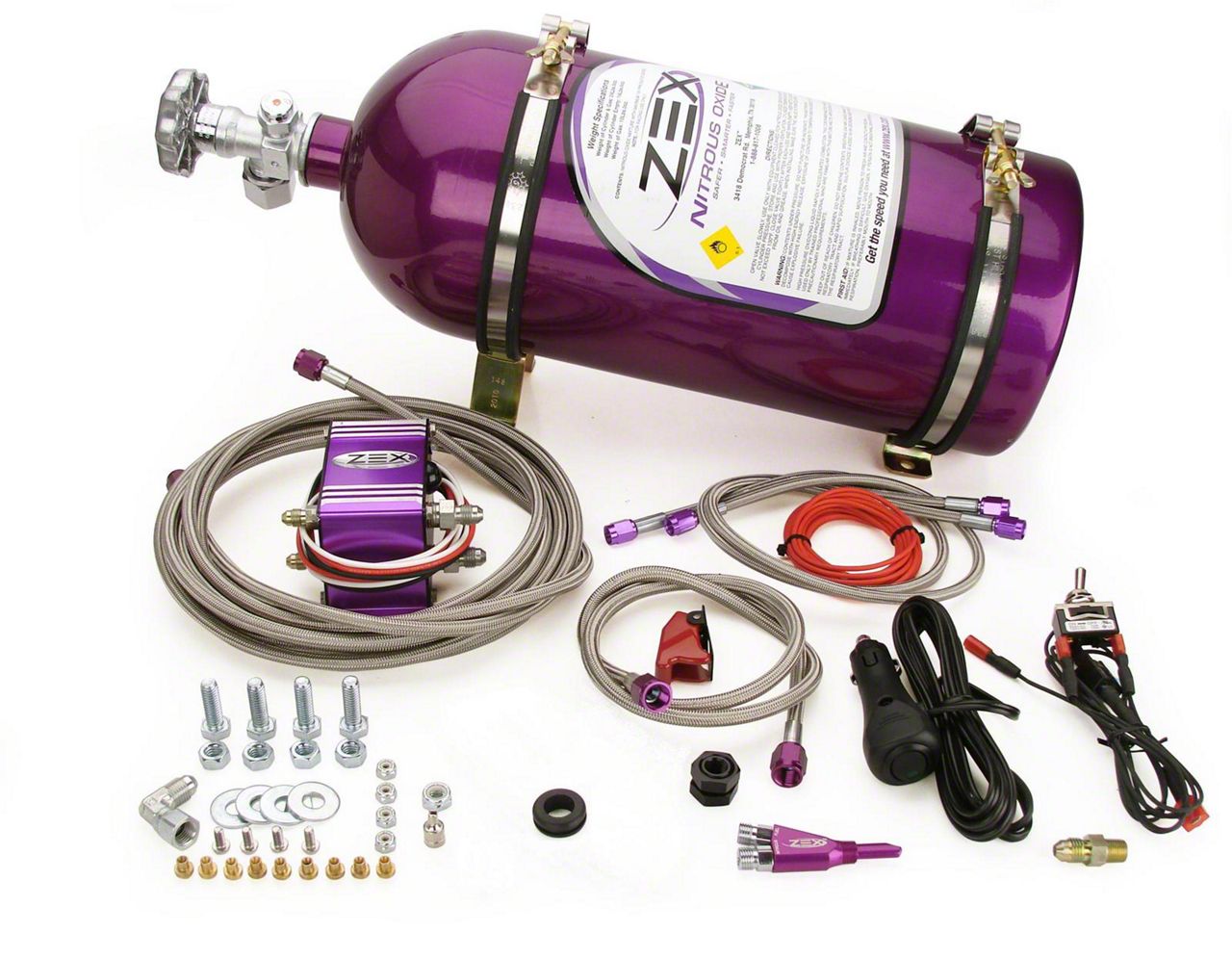 ZEX Camaro Wet Injected Nitrous System with Purple Bottle 82380 (10-15 ...