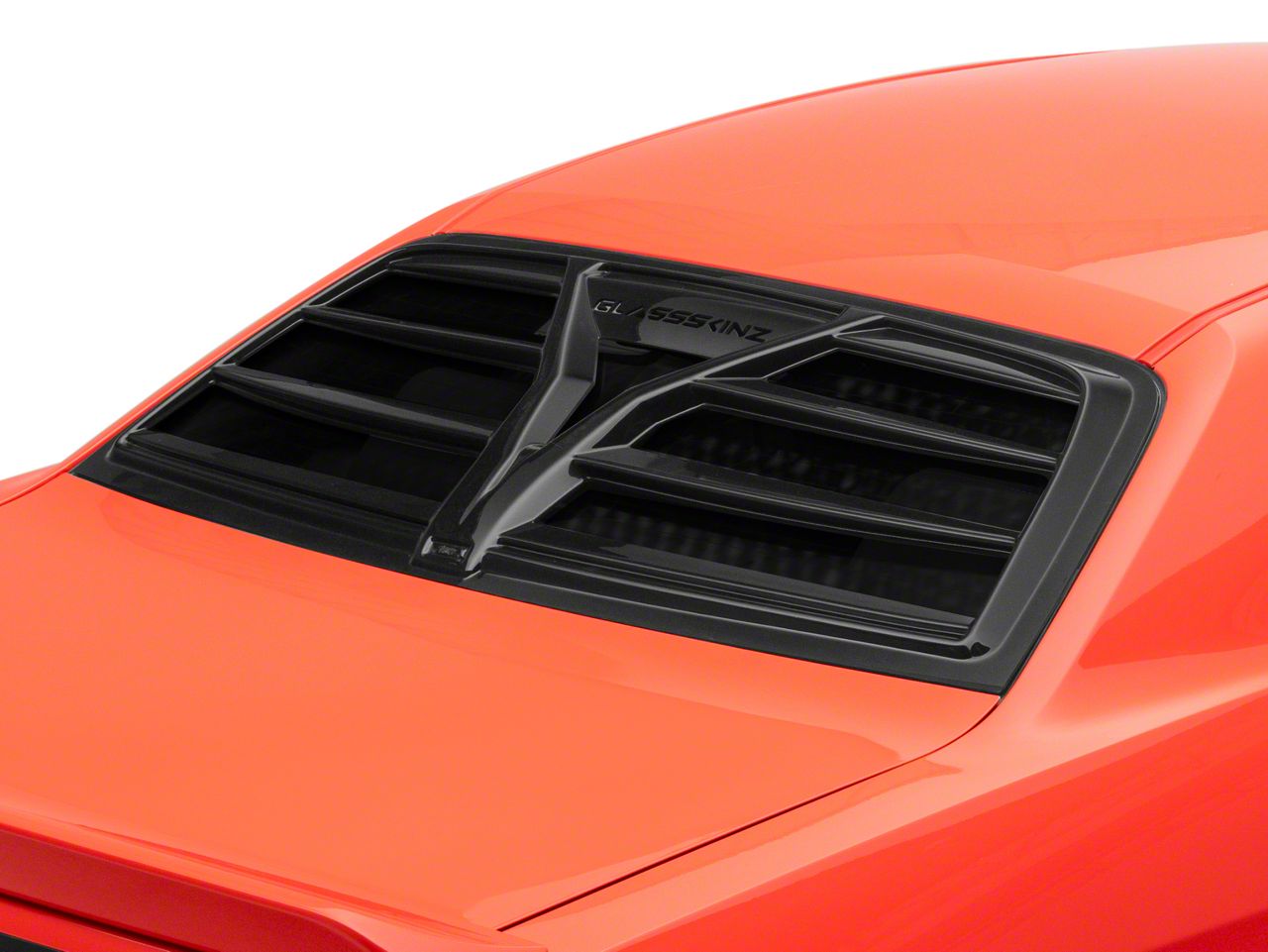 Challenger Torch Rear Window Louvers; Gloss Black (08-23 Challenger ...