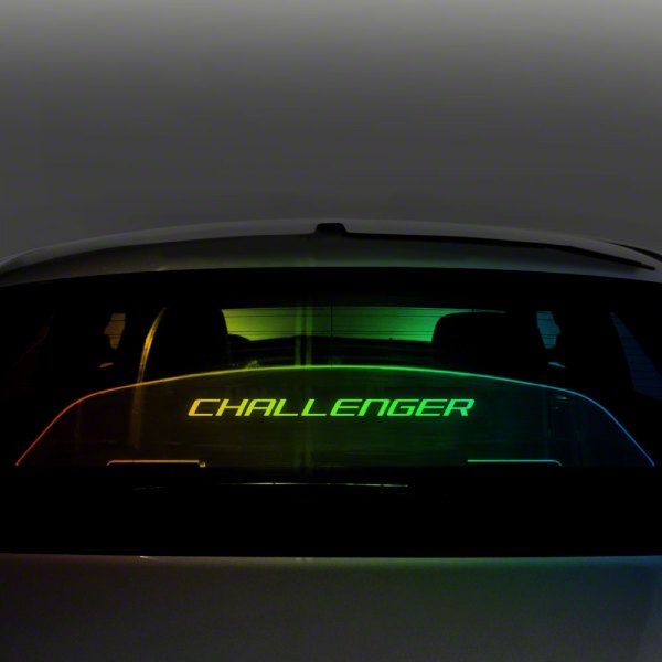Challenger Wind Deflector with Challenger Block Letters; Extreme ...