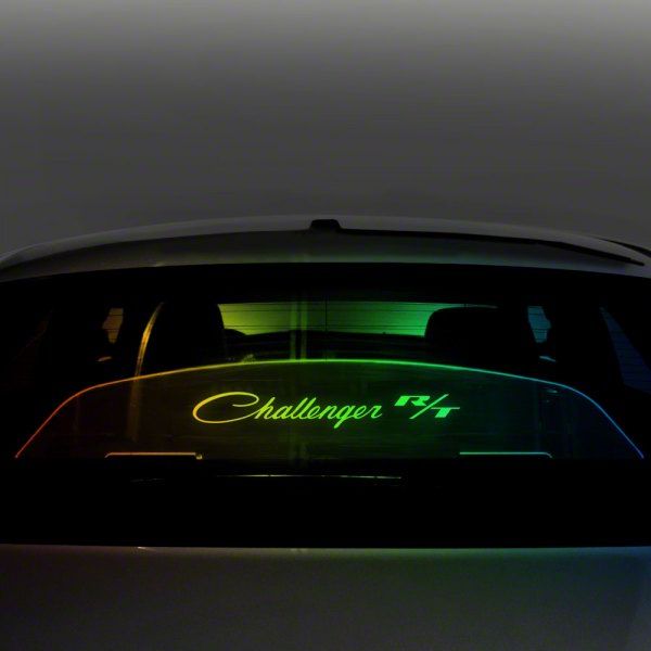 Challenger Wind Deflector with Challenger R/T Script; Extreme Lighting ...
